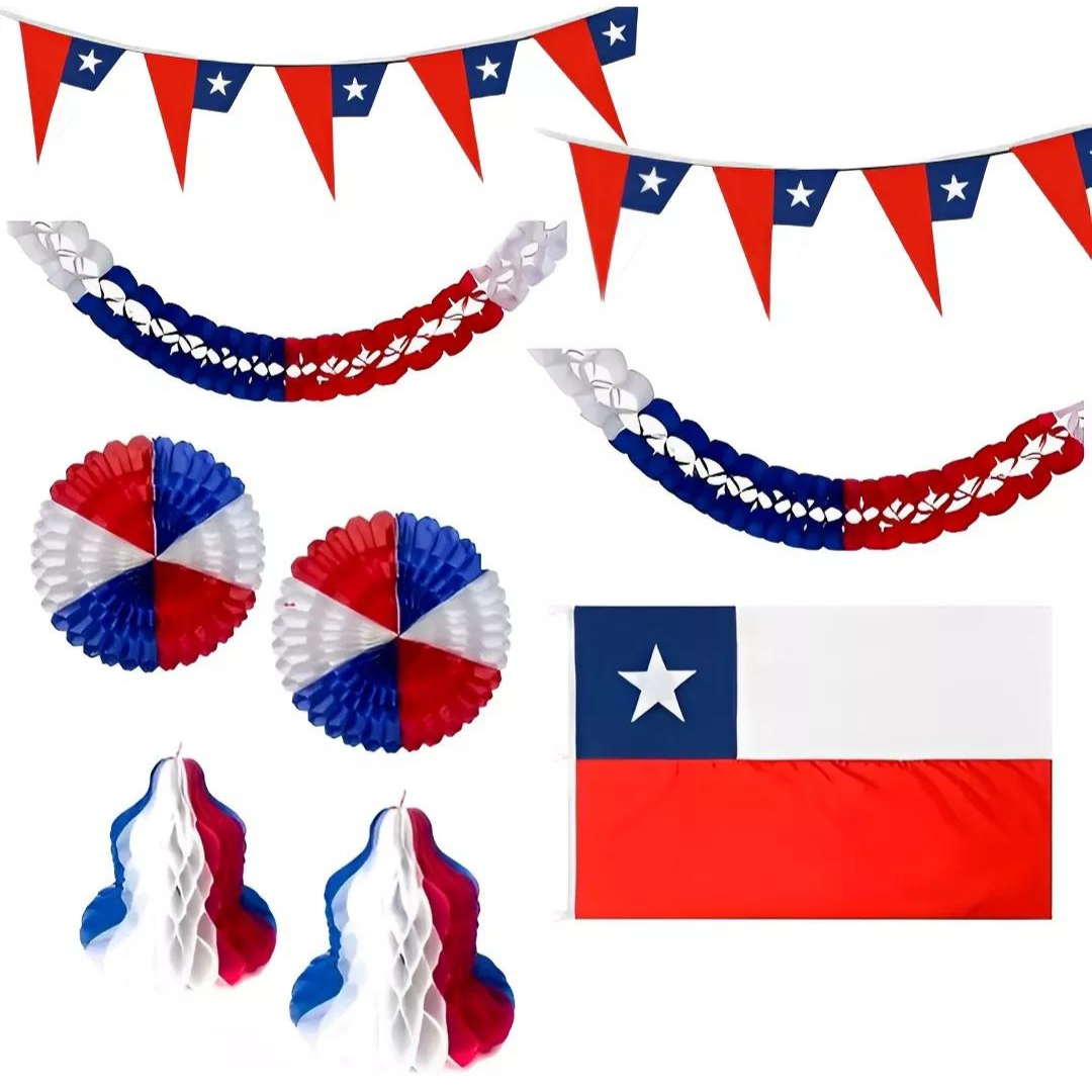 Pack Decorativo Fechas Patrias Chile 9 Piezas – GlobalShopping